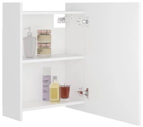 Petromila Koupelnová skříňka se zrcadlem bílá 62,5x20,5x64 cm dřevotříska