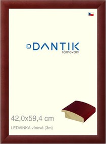 DANTIK rámeček 42x59,4 | LEDVINKA vínová (Plexi Čiré)