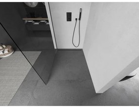 Mexen Kioto, sprchová zástěna Walk-In 115 x 200 cm, 8mm čiré sklo, grafitový profil, 800-115-101-95-00