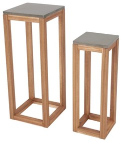 Butlers CONCRETE Stoličky s betonovou deskou set 2 ks
