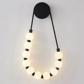 Toolight Toolight, LED nástěnné svítidlo 8W, 4000K, APP1661-W, černá-bílá, OSW-03666