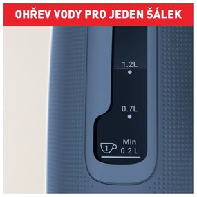 Tmavě modrá plastová rychlovarná konvice 1,7 l KO2M0410 – Tefal