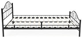 Mimi postelový rám s roštem jako dárek, ve více rozměrech a barvách - černý 140x200 cm
