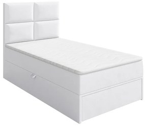 Kontinentálni postel Hudson Lux 1, Strana: pravá, Rozměr postele: 100x200, Potah:: ekokůže Soft 017