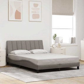 Rám postele bez matrace Hanko taupe 120 x 200 cm textil 3310381