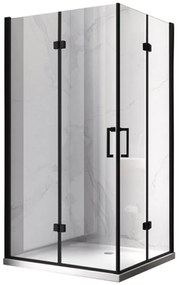 BPS-koupelny Obdélníkový sprchový kout HYD-OK12C 110x80 černá/transparent
