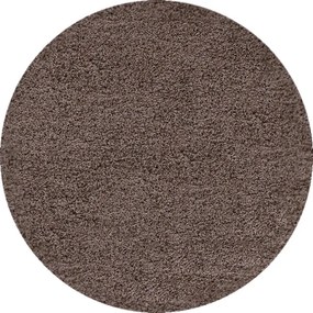 Ayyildiz koberce Kusový koberec Dream Shaggy 4000 Mocca kruh ROZMĚR: 80x80 (průměr) kruh