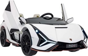 Elektrické autíčko Lamborghini SIAN bílé