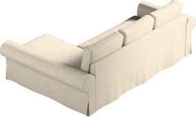 Potah na pohovku IKEA Backabro rozkládací se šezlongem barva béžová látka pletený vzor