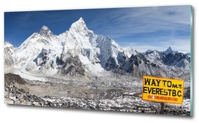 Wallmuralia Fotoobraz na skle Hora Everest 100x50