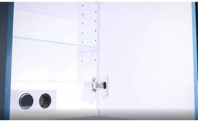 Kingsbath Vanessa White 100 zrcadlová skříňka do koupelny s LED osvětlením