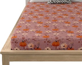 Prostěradlo z mikrovlákna PUMPKINS ROSAVIE starorůžové 180x200 cm