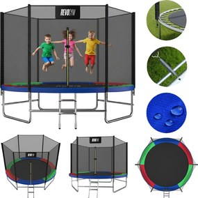 Velaco Zahradní trampolína se sítí a žebříkem SKY 305 cm