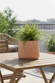 Květináč TROPICO, sklolaminát, výška 20 cm, oranžová