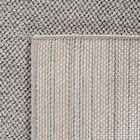 Ayyildiz, Kusový koberec Helix 2200 silver kruh, 120x120, šedá, chodba / předsíň