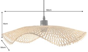 Designové závěsné svítidlo Lorelei II 50 cm bambus