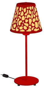 Aluminor Nihoa stolní lampa vzor, červená, žlutá