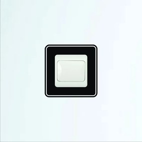 WALLVINIL Samolepky na zeď - Vypínač universal 2 Barva: Bílá, Velikost: Dvoj Vypínač