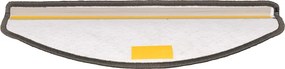 Schodové rohože 15 ks 65 x 21 x 4 cm šedé, půlkulaté, velké 149854