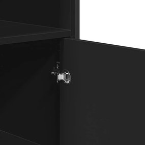 Highboard černý 79,5 x 35,5 x 137,5 cm kompozitní dřevo 3295307