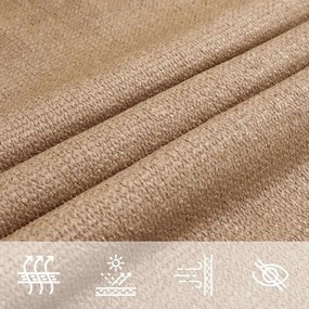 Plachta proti slunci 160 g/m² taupe 3 x 6 m HDPE 311405