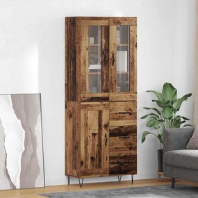 Vysoký bufet Staré dřevo 69,5 x 34 x 90 cm Kompozitní dřevo 3402694