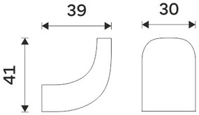 Nimco Háček jednoduchý NIKAU - NK 30054-26