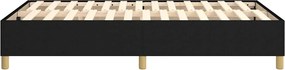 Rám postele s boxspringem černý 120 x 200 cm textil 3120947