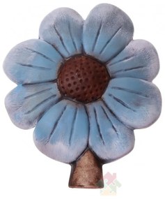 ozdoba na plot květina Popis: modrý květ