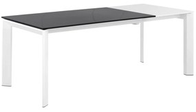 Rozkládací stůl sallie 160 (240) x 90 cm bílo-černý MUZZA