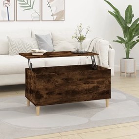 vidaXL Konferenční stolek kouřový dub 90x44,5x45 cm kompozitní dřevo