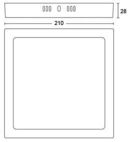 Philips - LED Stropní svítidlo MAGNEOS LED/12W/230V 2700K černá