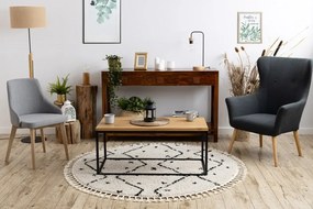 Dywany Łuszczów, Kusový koberec Berber Tetuan B751 cream kruh, 120x120 (průměr) kruh, bílá, ložnice