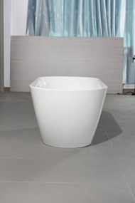 Erga Molly, volně stojící vana 150x75 cm + odtoková zátka, bílá lesklá, ERG-Molly-150075-WH-WH