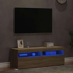 vidaXL Marketos TV skříňky s LED osvětlením 2 ks dub sonoma 60 x 35 x 40 cm