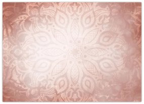 Obraz - Růžová mandala (70x50 cm)