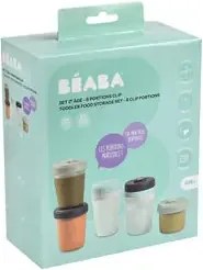 Beaba Sada kelímků na jídlo 4x 150ml  4x 250ml