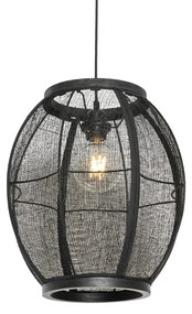 Orientální závěsná lampa černá 35 cm - Rob