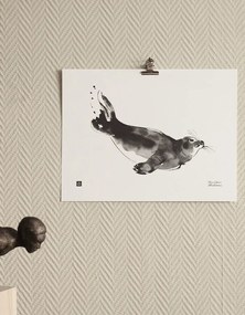 Print aquarelle "Seal"