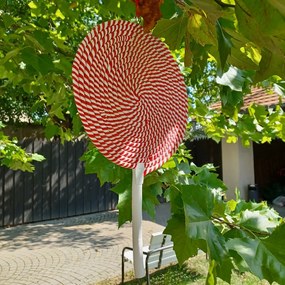 Velká vánoční ozdoba lízátko, 30 × 50 cm, k zavěšení, plast, IP44