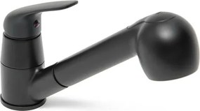 Dřezová baterie Ceramia S-Line Pro s vytahovací sprškou, 2 proudy černá matná SIKOBSLPRO283C