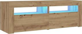 Noční stolky 2 ks s LED osvětlením dub artisan 60 x 35 x 40 cm 3329162