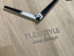 Flexistyle z228 - nástěnné hodiny z přírodního dubu s průměrem 30 cm