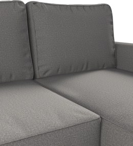 Potah na pohovku IKEA Backabro rozkládací se šezlongem barva šedá látka pletený vzor