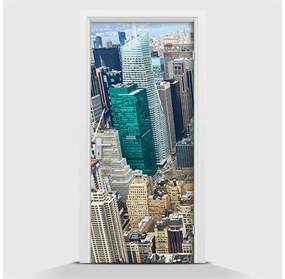 Samolepící fototapeta - Město mrakodrapy 95 x 210cm