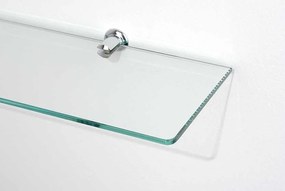 Amirro Skleněná polička doplněk doplňky nábytek SHELF GLASS - 49,8 x 12 cm včetně úchytů 100-142