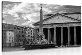 Obraz římská bazilika v černobílém provedení - 120x80 cm