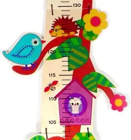 Hess Dětský metr lesní zvířátka / 79-146 cm / dřevo