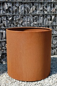 Květináč NEW RONDO, corten, Ø 60 cm, hnědý