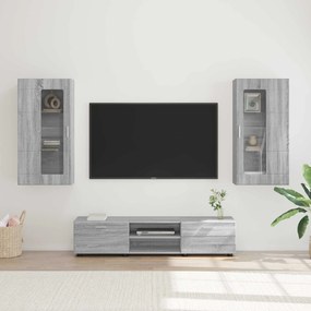Sestava TV skříněk FLORIN 3 ks Šedá Sonoma Kompozitní dřevo 3397930